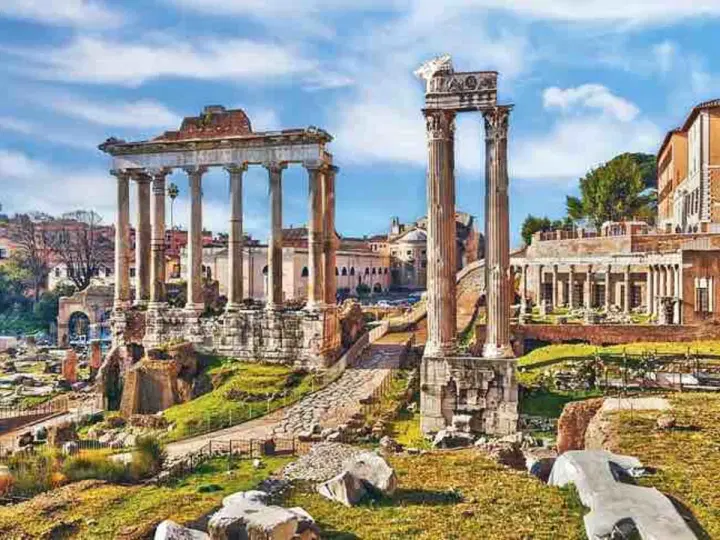 The Majestic Temple of Caesar | Icon of Ancient Rome's Legacy