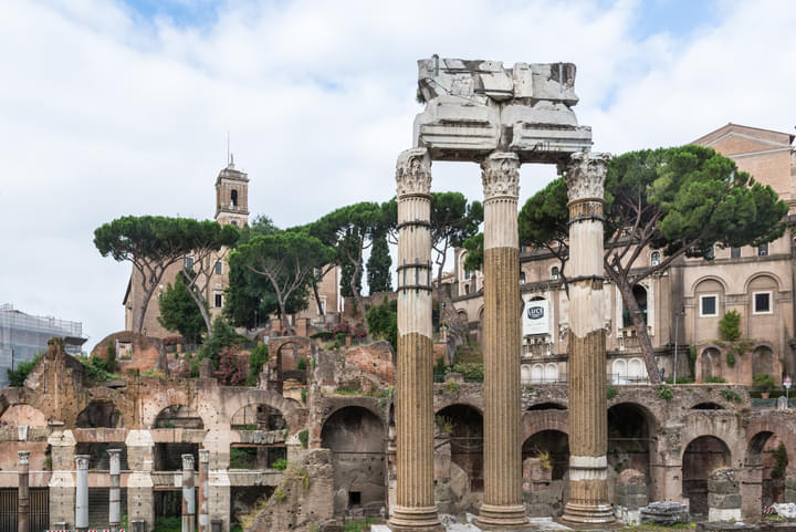 The Majestic Temple of Caesar | Icon of Ancient Rome's Legacy