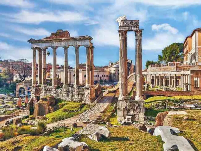 The Majestic Temple of Caesar | Icon of Ancient Rome's Legacy